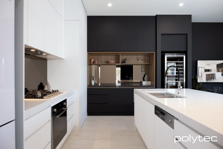 Polytec Black Venette | Sleek, Matte Black Finish