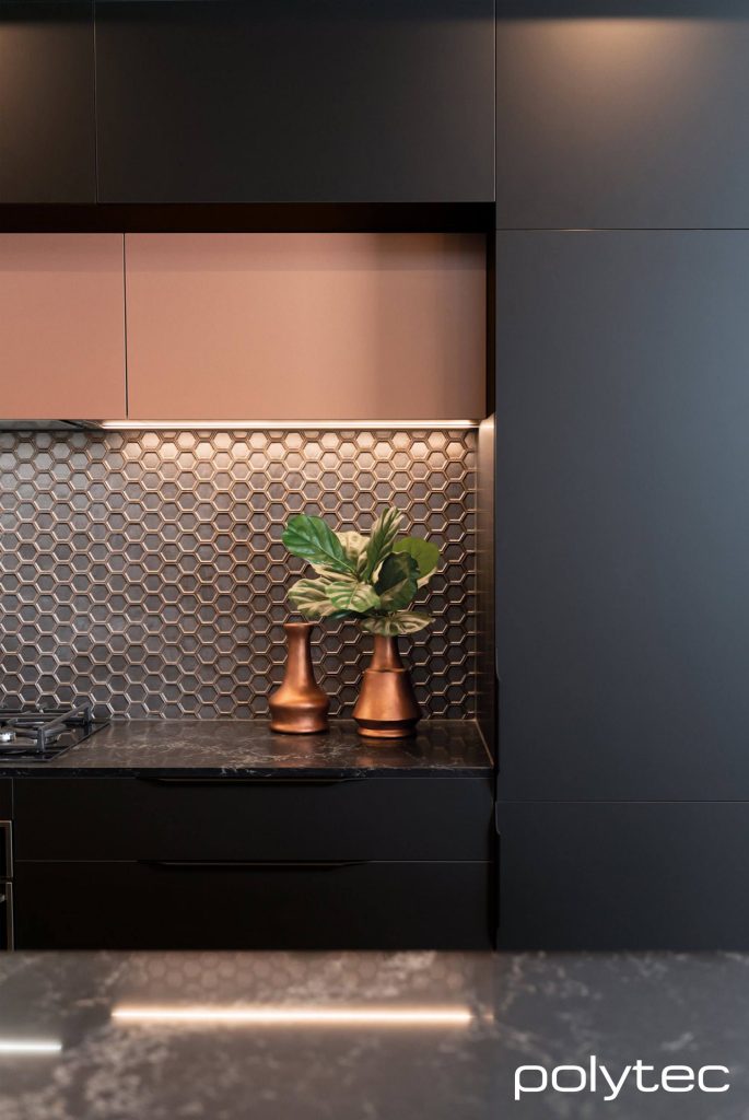 Polytec Black Venette | Sleek, Matte Black Finish