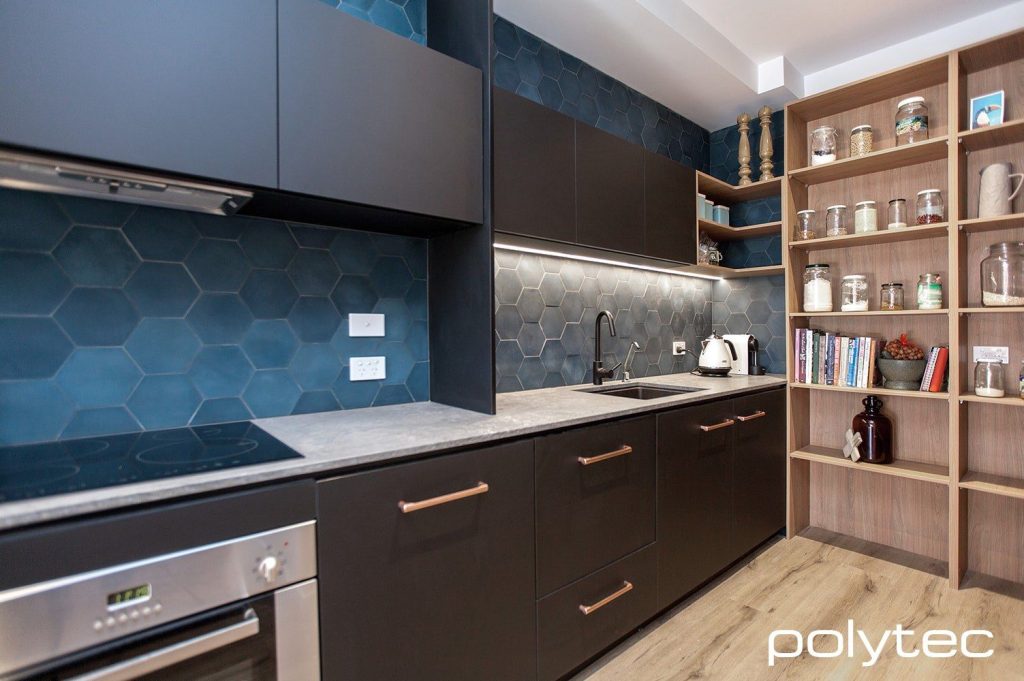 Polytec Black Venette | Sleek, Matte Black Finish